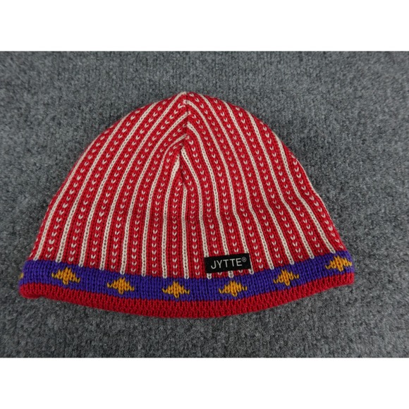 Jytte Designs | Accessories | Jytte Designs Red White Striped Beanie ...